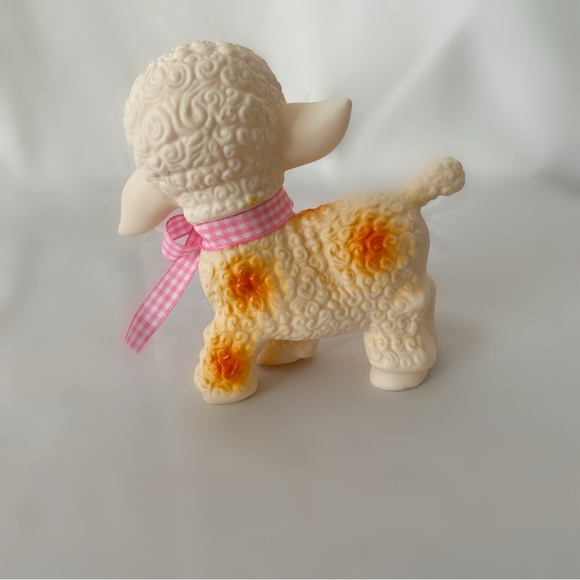 Vintage | Accents | Retro Rubbery Lamb Sheep Toy Home Decor Figurine ...